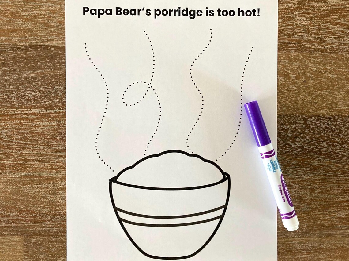 Goldilocks and the Three Bears Fine Motor Activities, Fairy Tale Theme ...