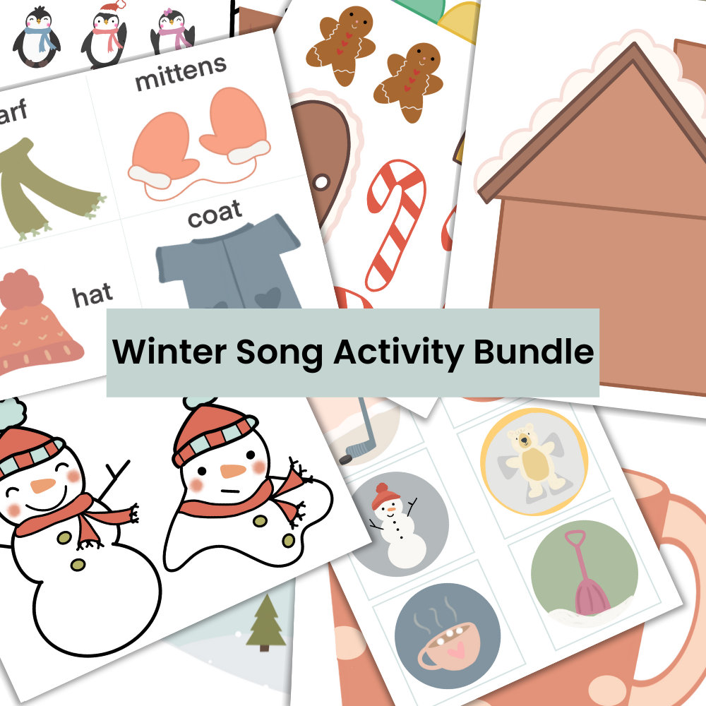 Winter Circle Time Song Bundle, Winter Preschool Curriculum, Pre K ...