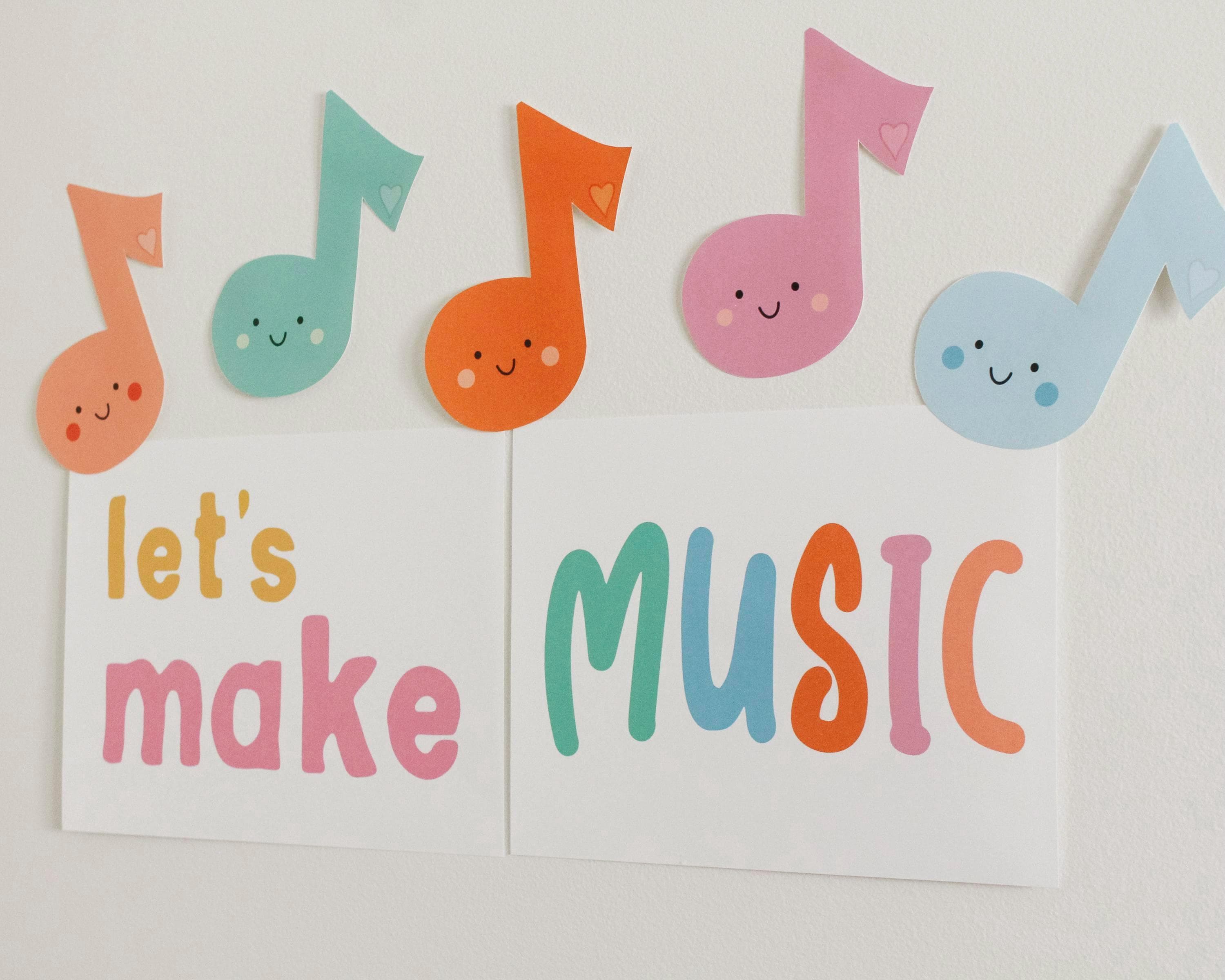 Let’s Make MUSIC Classroom Display, Classroom Music Posters, Preschool ...