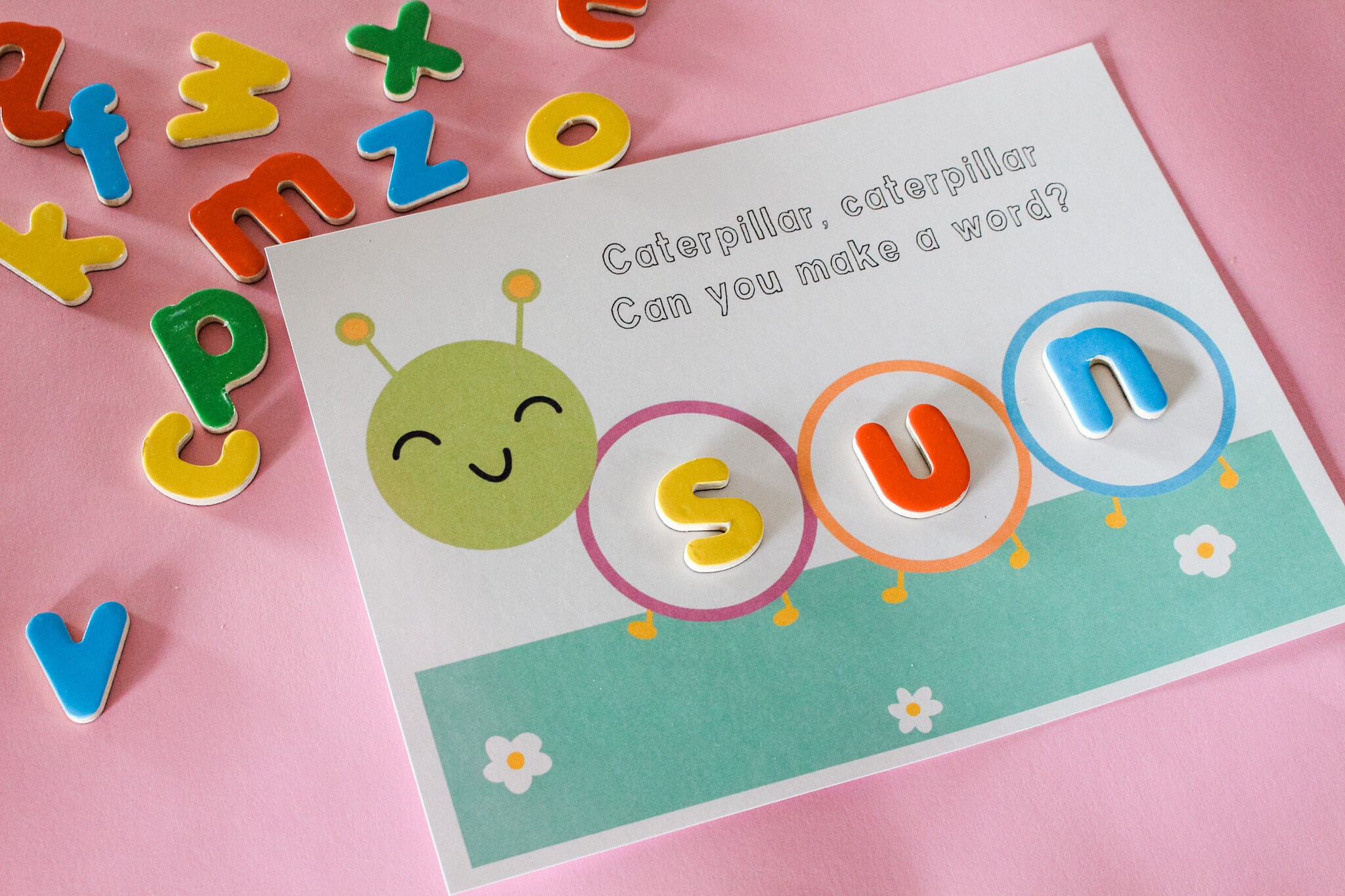 Caterpillar Letter and Pattern Activities, Bug and Insect Preschool ...
