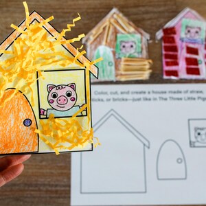Three Little Pigs Fine Motor Activities, Fairy Tale Theme Printables ...