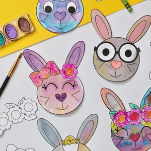Spring Bunny Paper Craft, Spring Preschool, Printable Easter, Spring ...