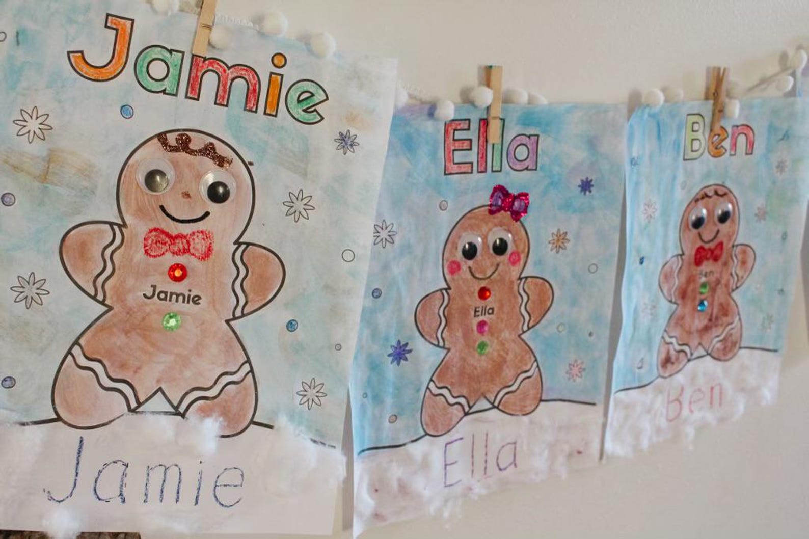 Editable Gingerbread Man Name Colouring Craft, Personalized Christmas ...