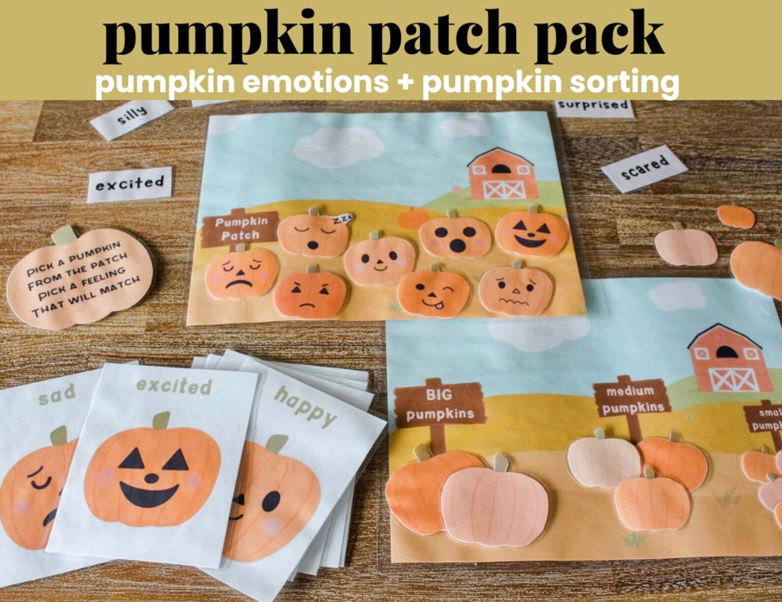 Pumpkin Printable Activities Fall Printable Preschool and - Etsy
