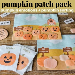 Pumpkin Printable Activities Fall Printable Preschool and - Etsy