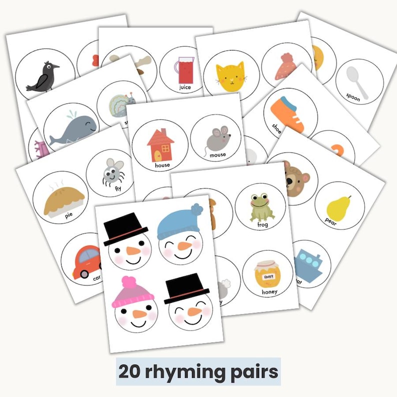 Snowman Rhyming Activity, Preschool Curriculum, Kindergarten Activities ...