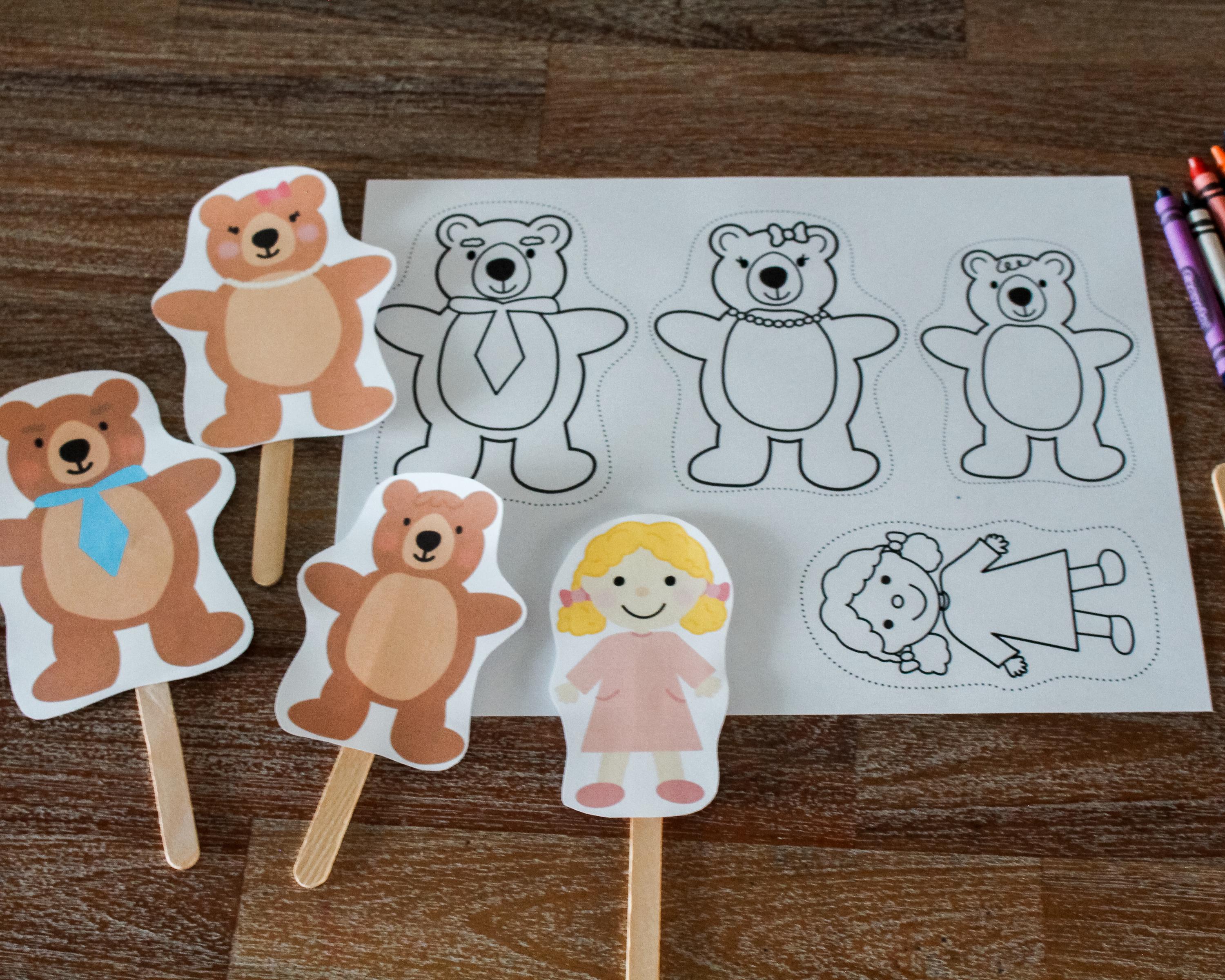 Goldilocks and the Three Bears Fine Motor Activities, Fairy Tale Theme ...