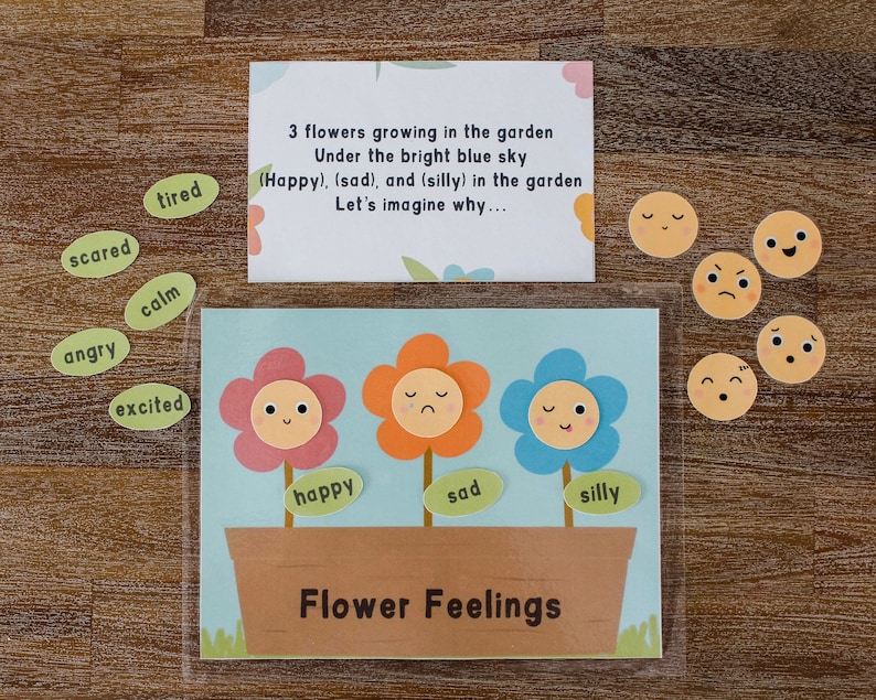 Flower Feelings Activity, Emotion Activity, Spring Activities, Spring ...