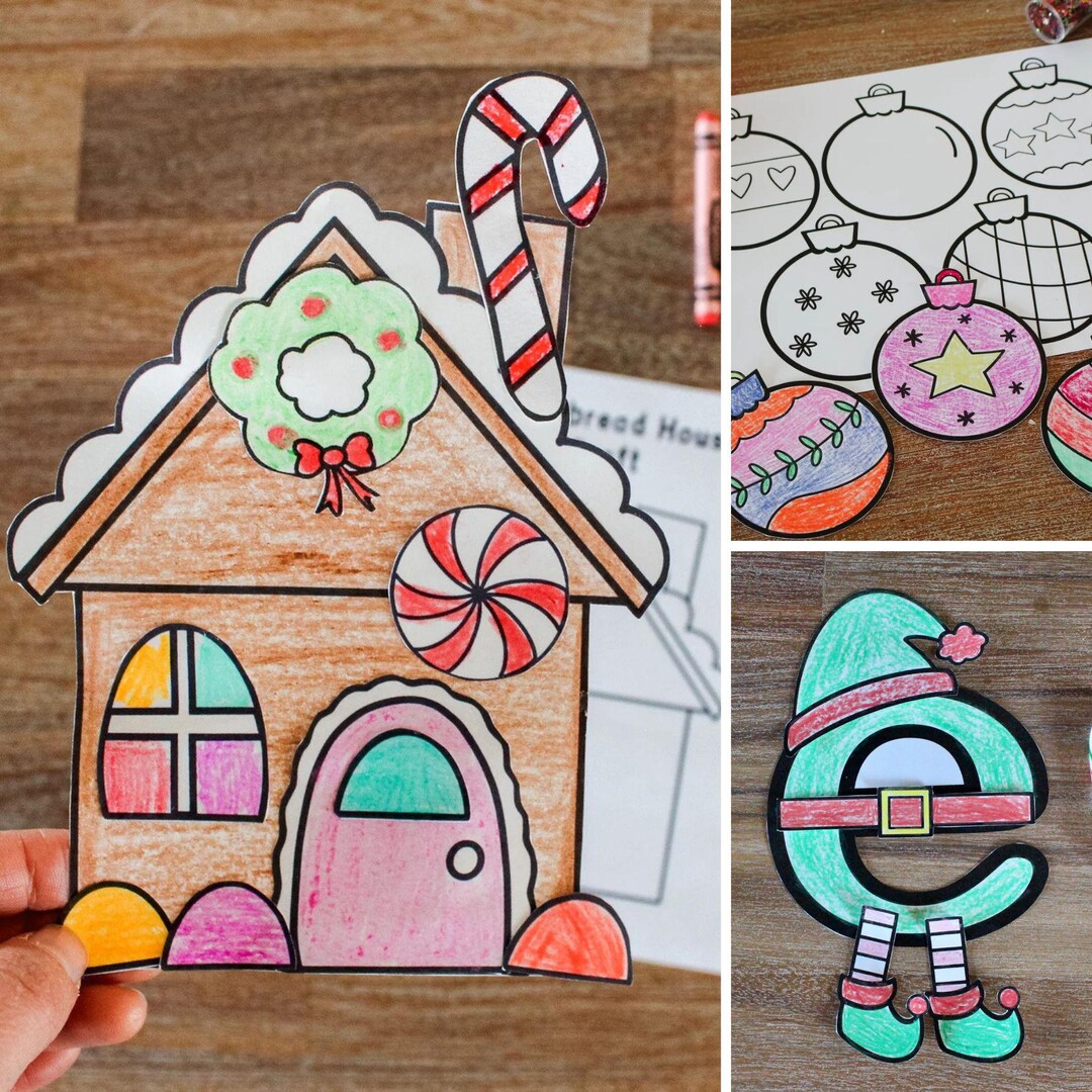Christmas Craft Pack, Preschool & Kindergarten Holiday Activities ...