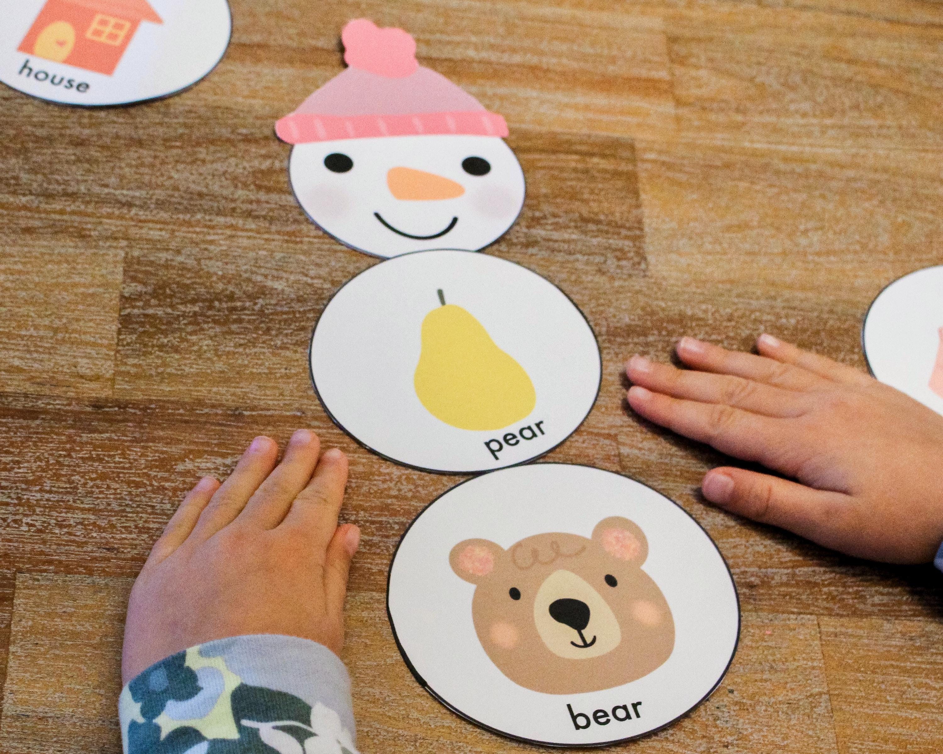 Snowman Rhyming Activity, Preschool Curriculum, Kindergarten Activities ...