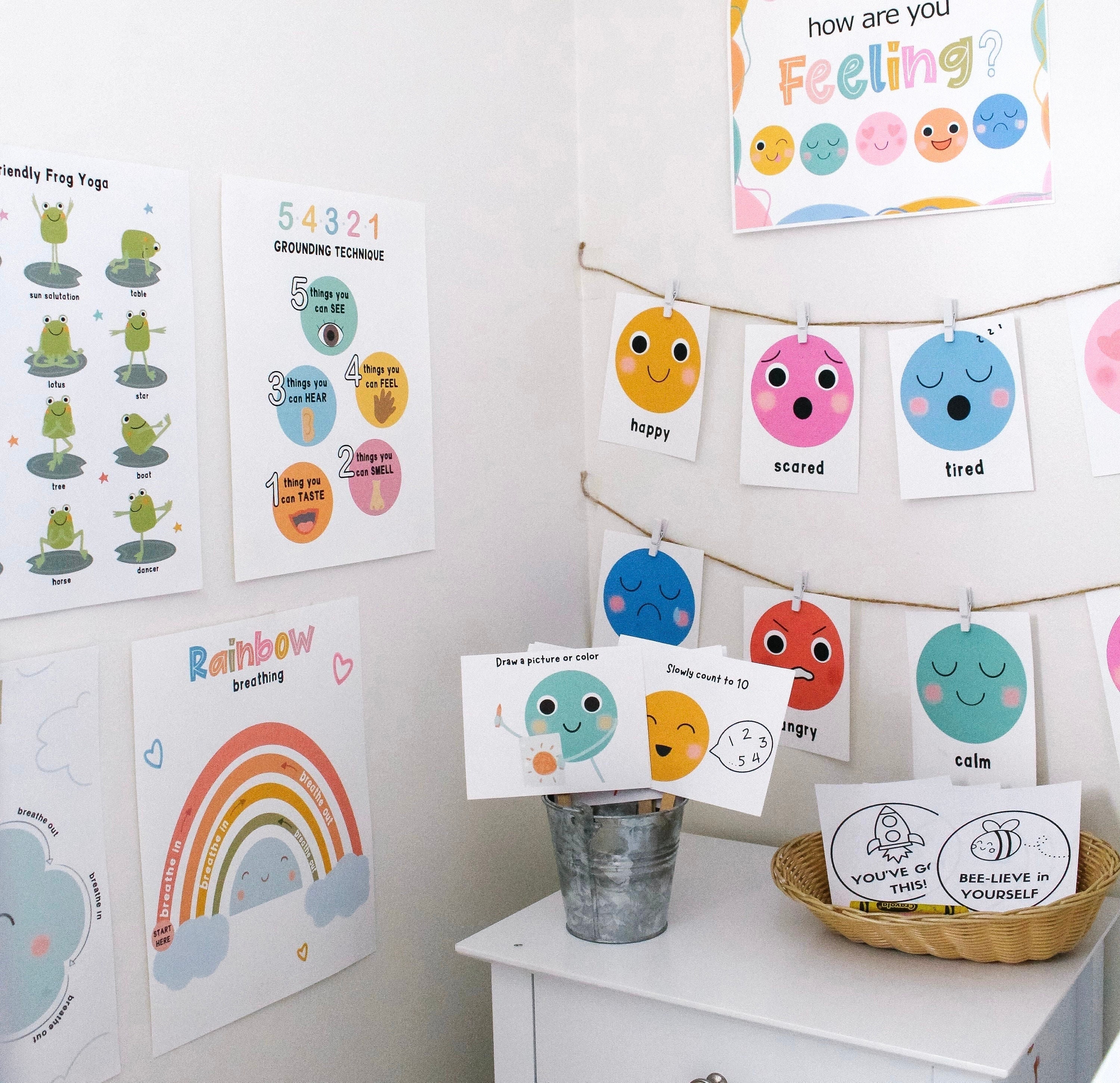 Calm Down Corner Printable Kit, Calming Corner Posters, Emotional ...