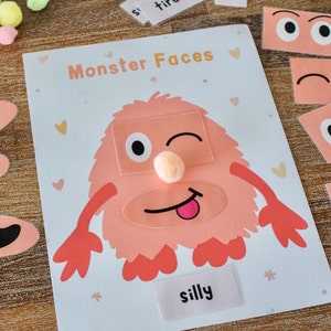 Monster Emotion Printable Activities, Emotion Preschool Printables ...