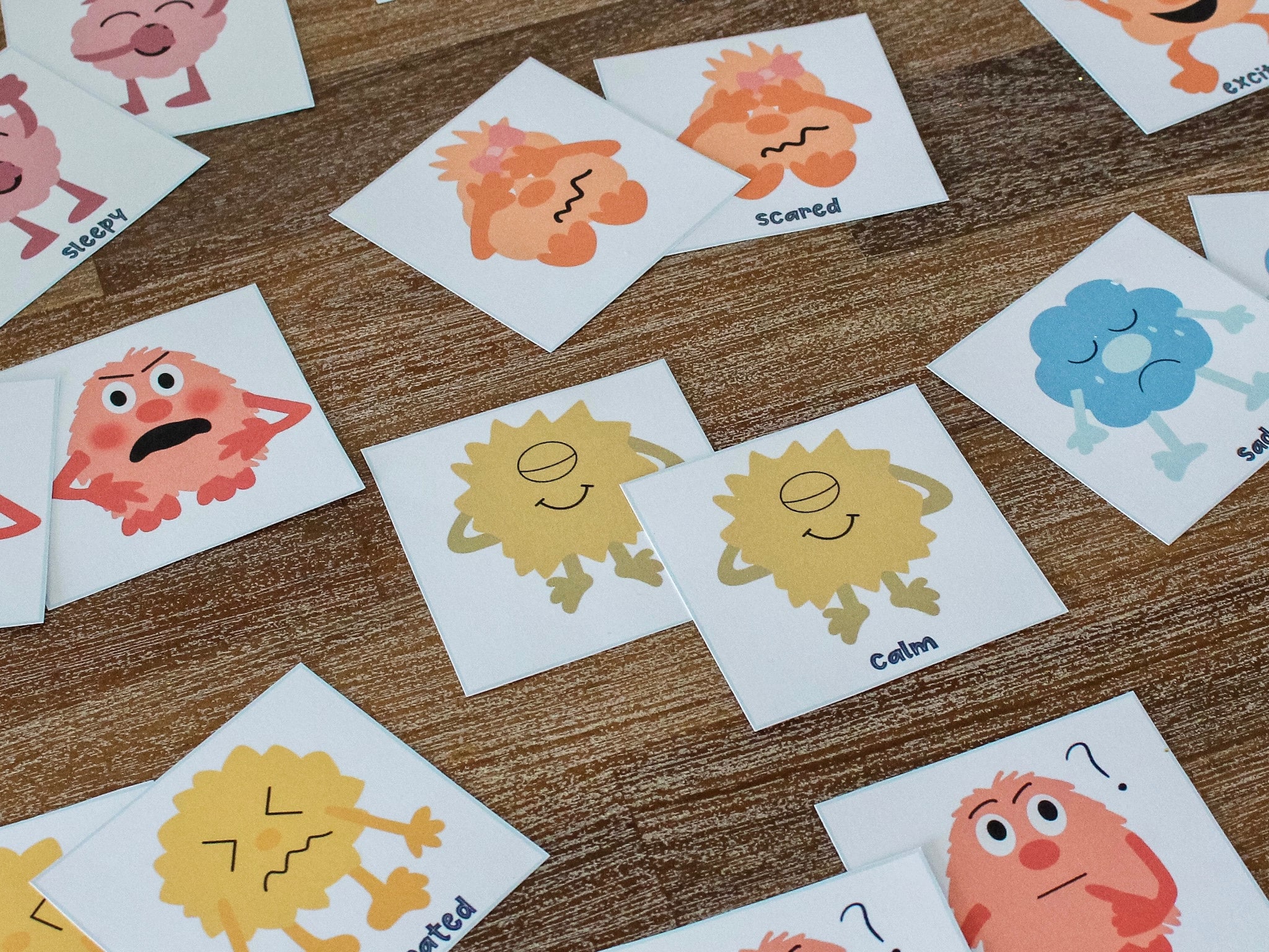 Monster Emotion Memory Game, Emotion Activities for Preschoolers and ...