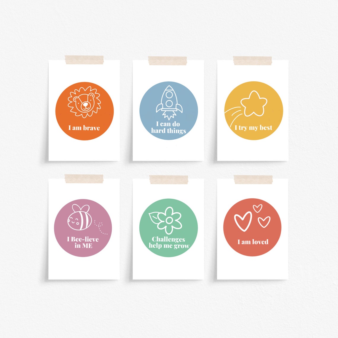 Affirmation Cards for Kids Affirmation Station Kindergarten - Etsy