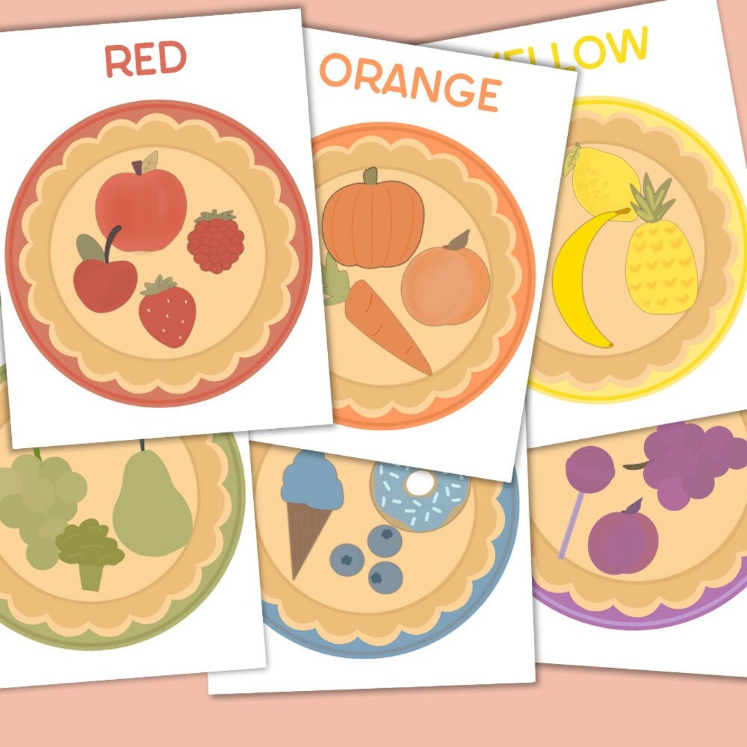 Making Pie Colour Sorting Activity Preschool Printables - Etsy