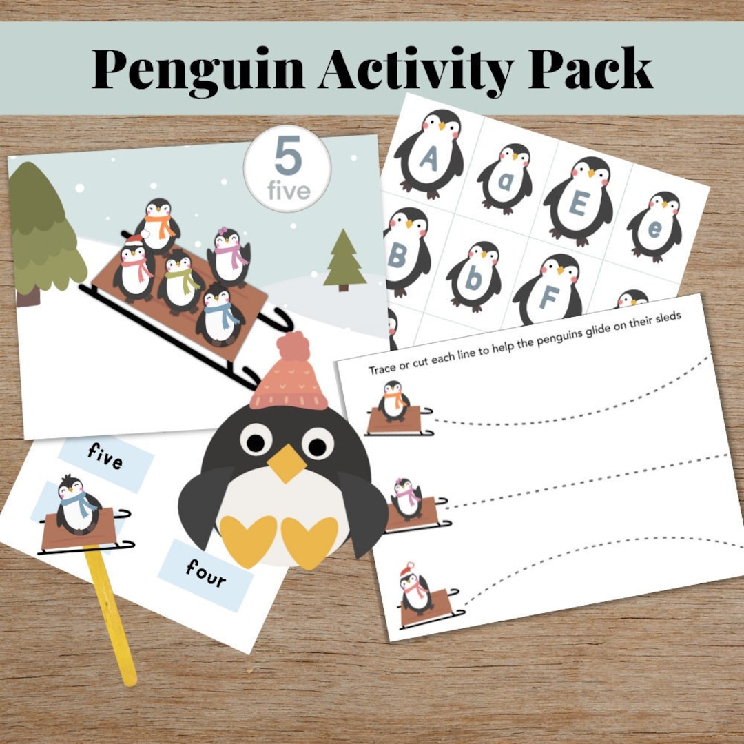 Penguin Activity Pack, Winter Preschool Curriculum, Winter Activities ...