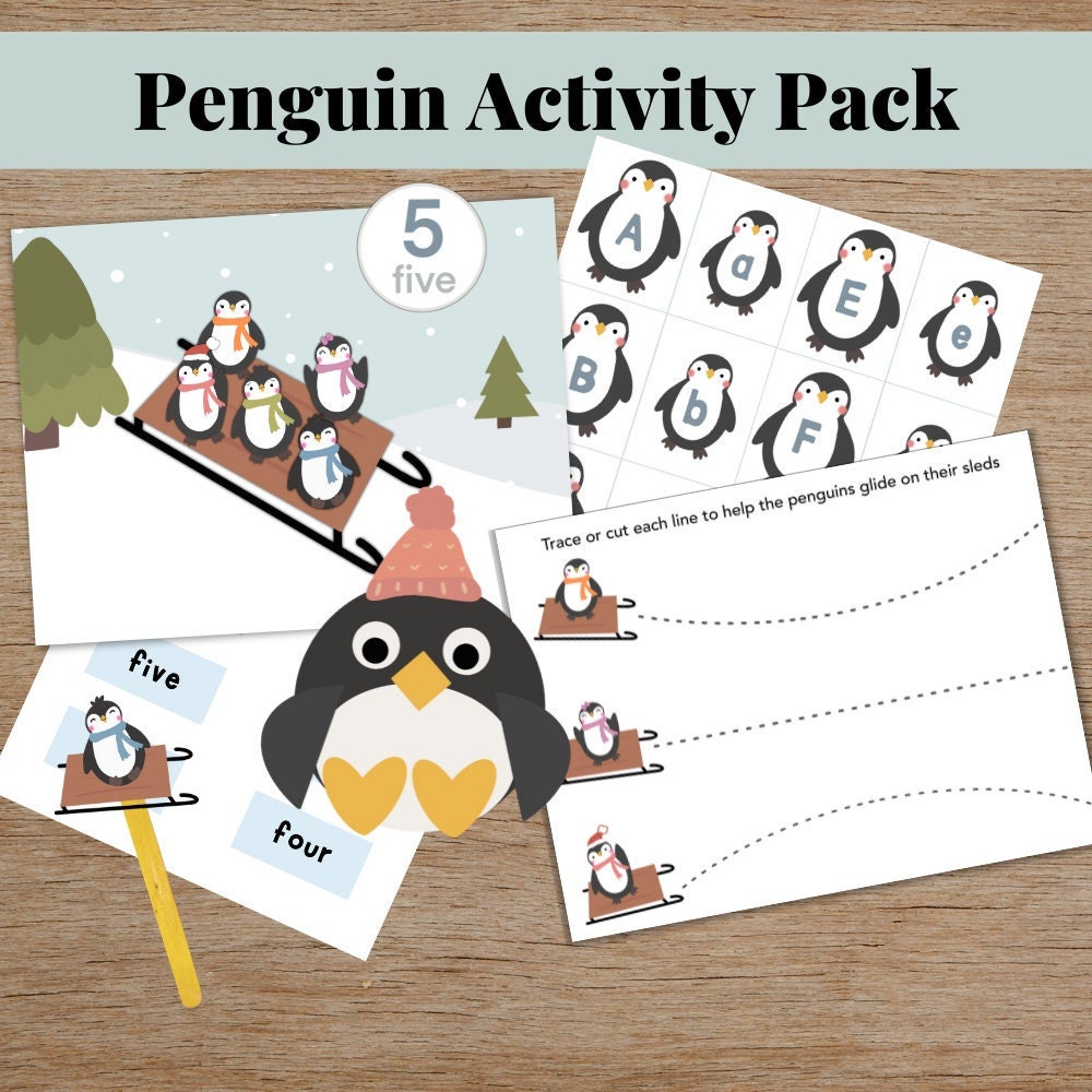 Penguin Activity Pack, Winter Preschool Curriculum, Winter Activities ...