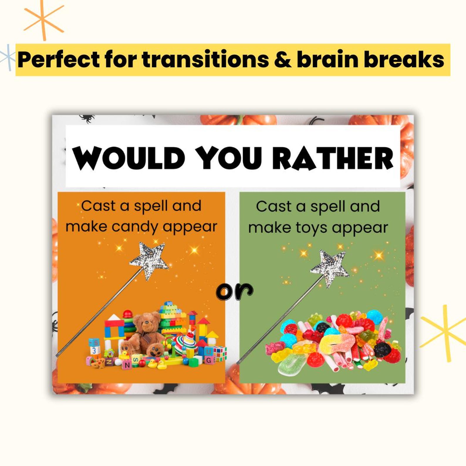 Halloween Would You Rather Game for Kids, Preschool Circle Time ...