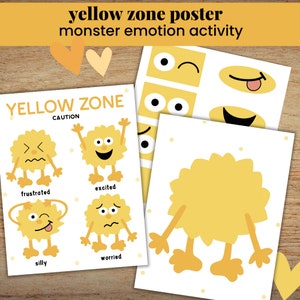 Zones of Self -regulation Regulation Activity, Monster Emotions ...