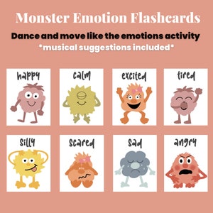 Monster Emotion Printable Activities, Emotion Preschool Printables ...