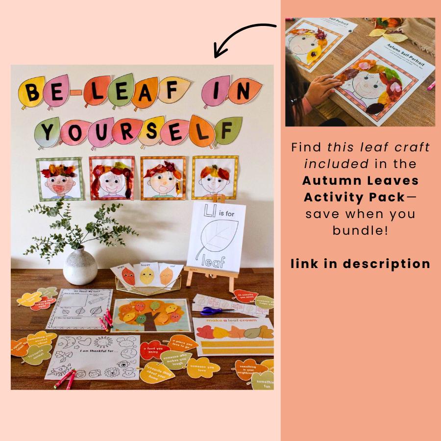 Fall Leaf Craft for Kids, Autumn Classroom Display, Fall Art Activity ...