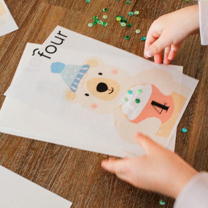 Polar Bear Numbers Activity, Preschool Math, Preschool Winter ...