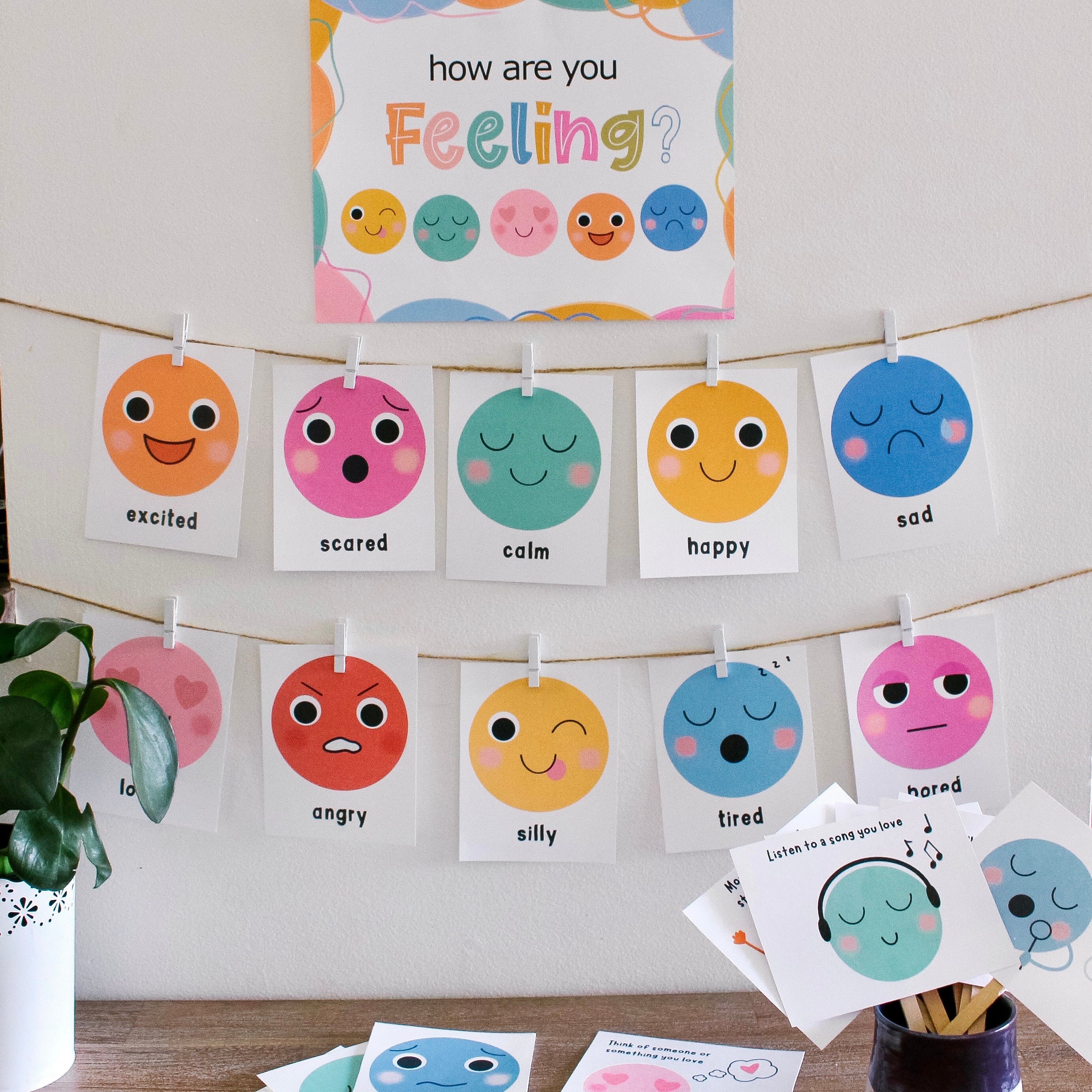 Emotion Flashcards and Coping Cards Emotional Regulation - Etsy Canada