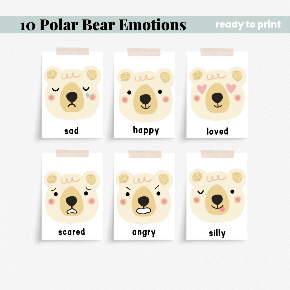 Polar Bear Emotion Activity, Music and Movement, Polar Bear Emotion ...