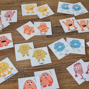 Monster Emotion Memory Game, Emotion Activities for Preschoolers and ...