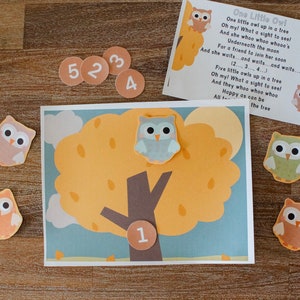 Fall Circle Time Song Pack, 5 Little Pumpkins, 5 Little Acorns, Owl ...