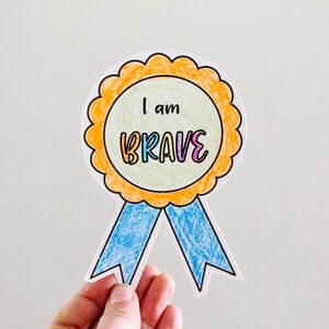 Affirmation Prize Ribbon Badges, Social Emotional Learning, Kids ...