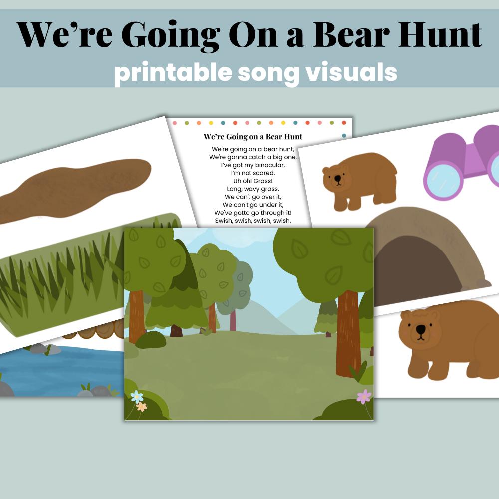 We’re Going on a Bear Hunt Song Visuals, Preschool Music, Preschool ...