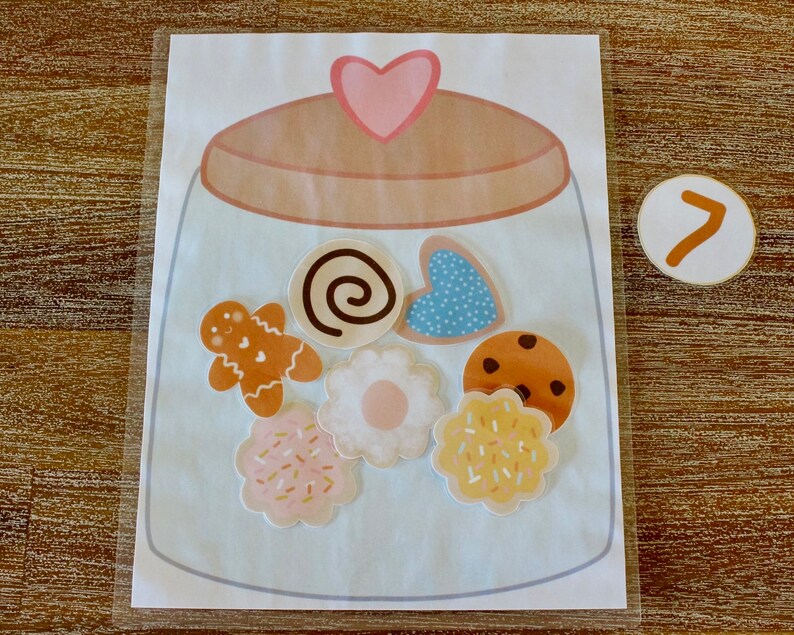 Cookie Counting Activity, Counting Printable, Counting Activities for ...