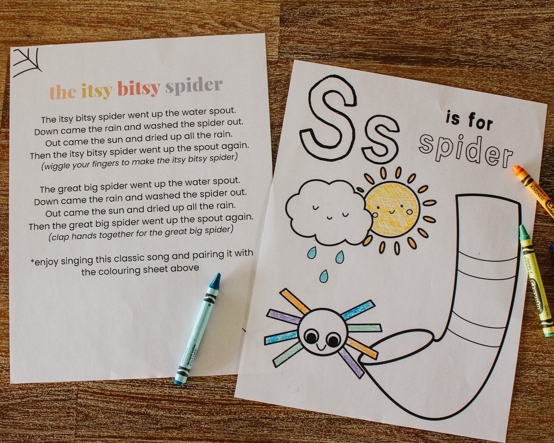 Spider Circle Time Songs and Activities, Halloween Preschool Printables ...
