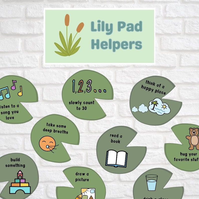 Feelings Pond: Frog Emotion & Coping Cards - Classroom Calm Corner - Etsy