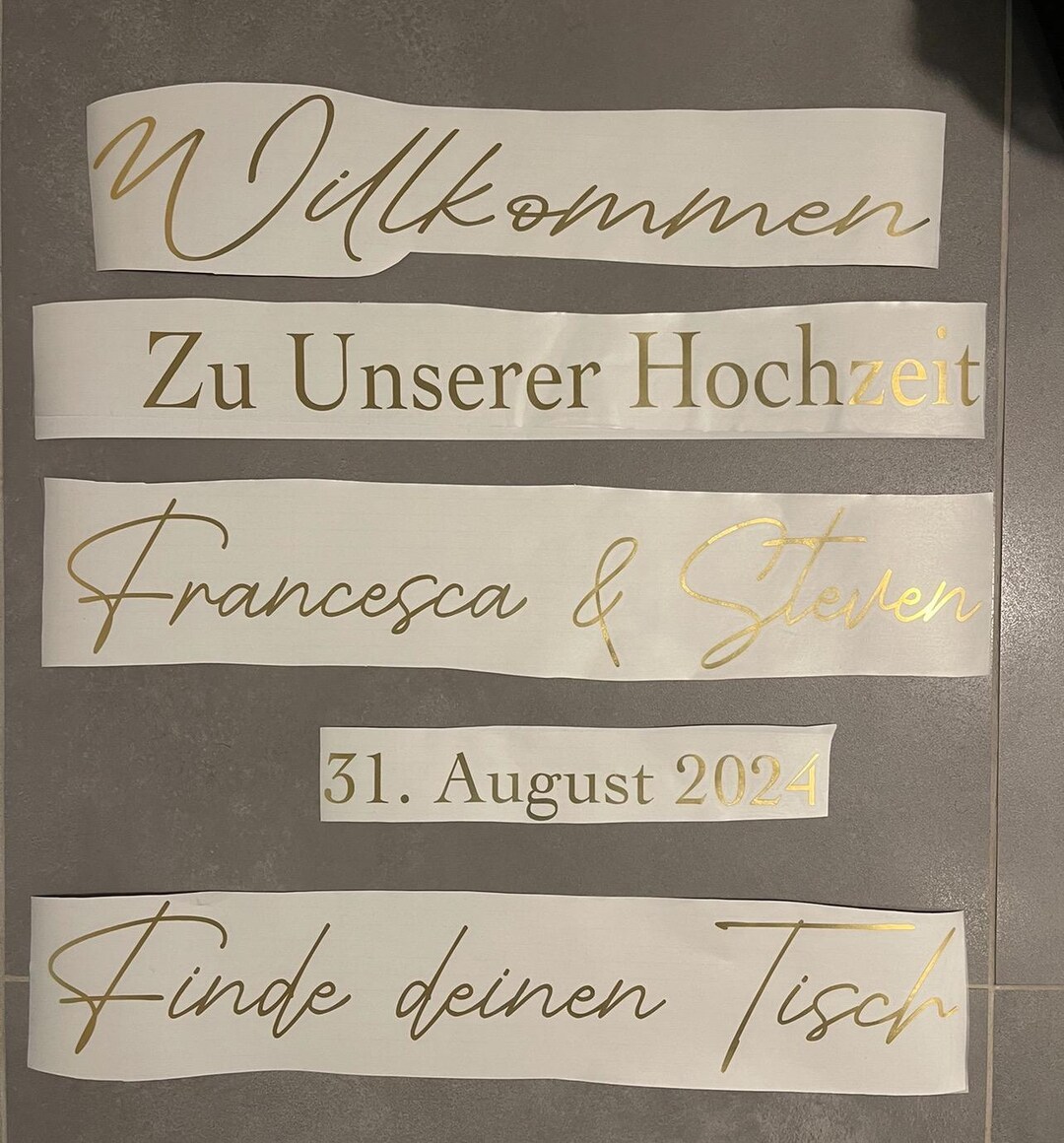 Stickers for MIRROR • Stickers for Wedding Table • Stickers for ...