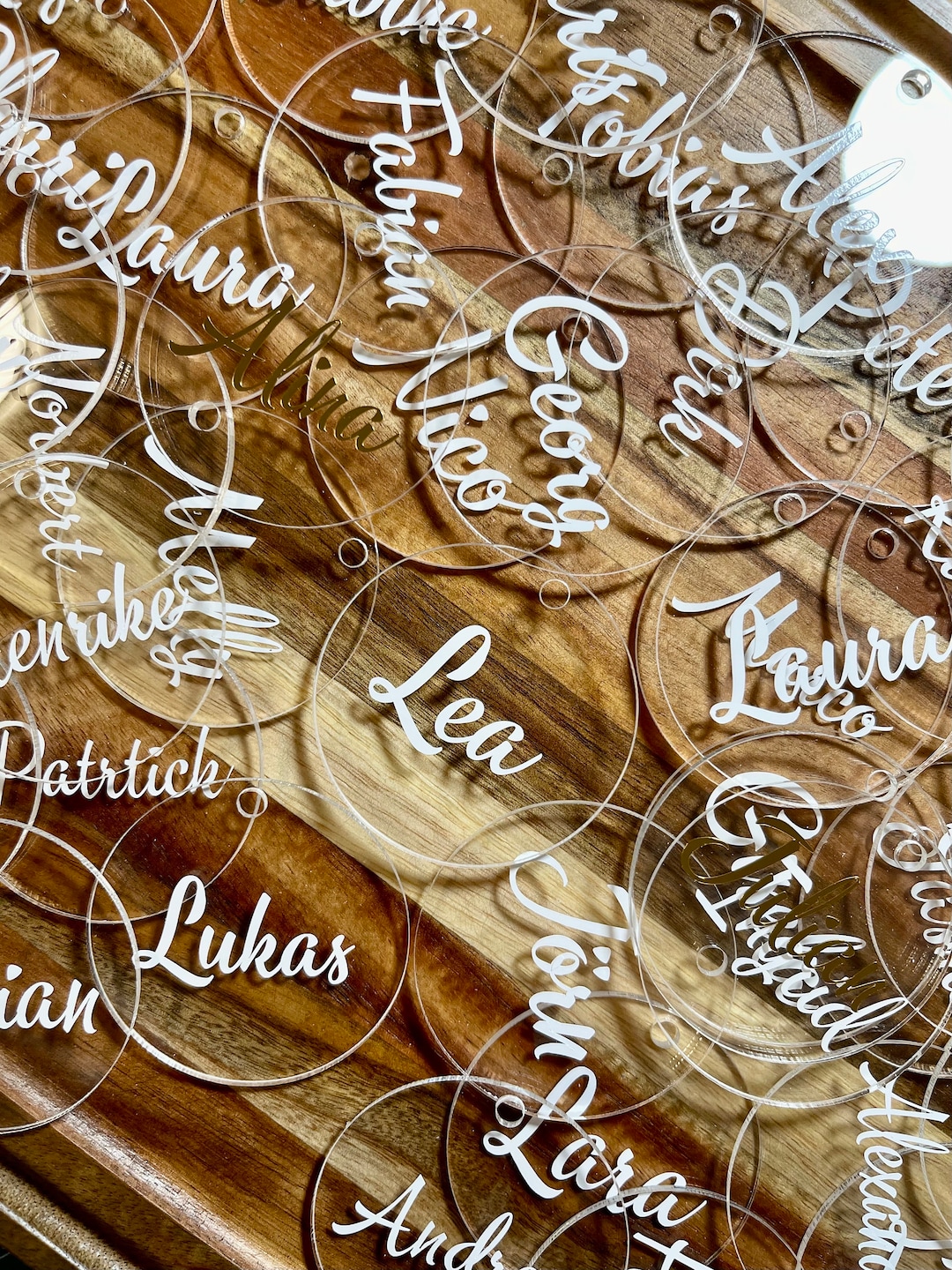 Personalized Name Plate - Acrylic Glass - Table Card - Place Card ...