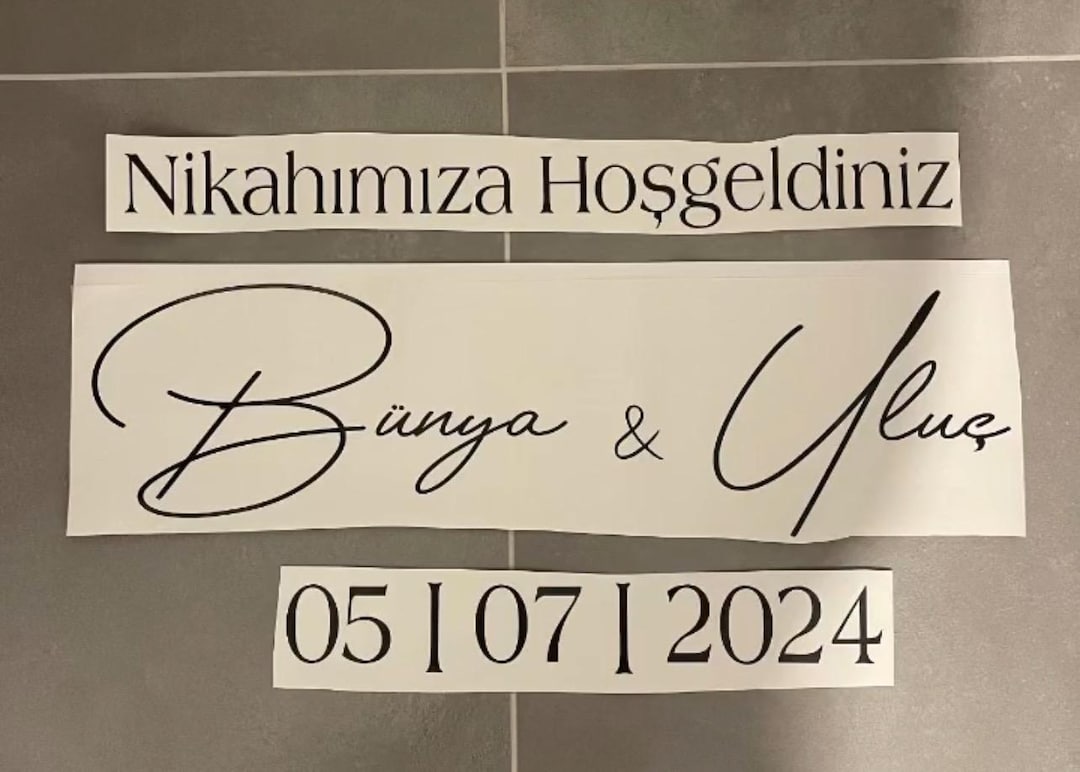 Welcome Sign Stickers • Wedding Table Stickers • Reception Table ...