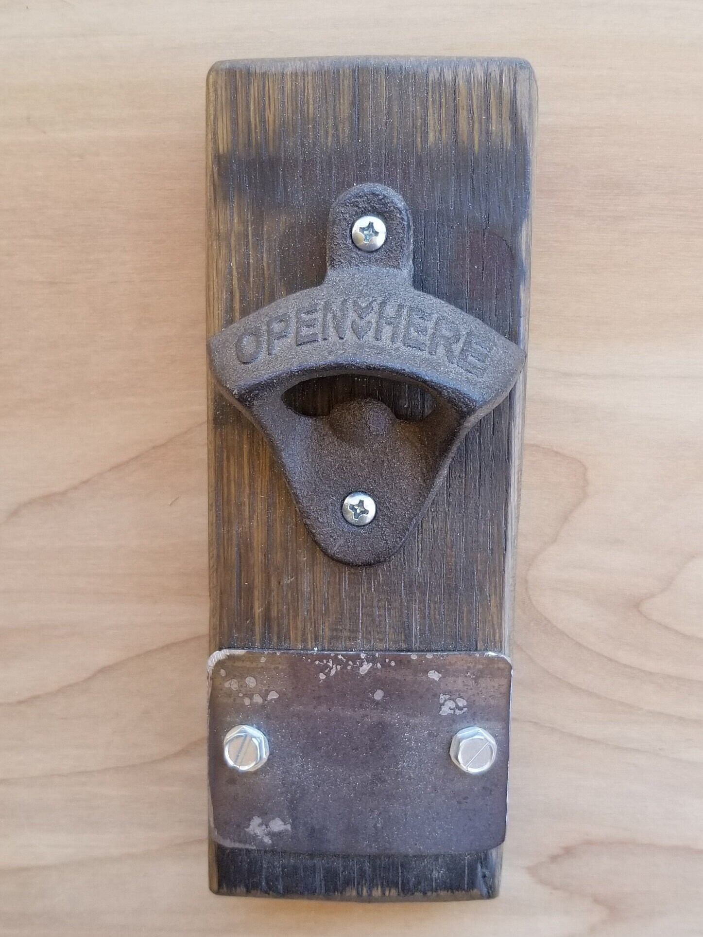 Whiskey Stave 'open Here' Bottle Opener, Jack Daniels Reclaimed Barrel ...