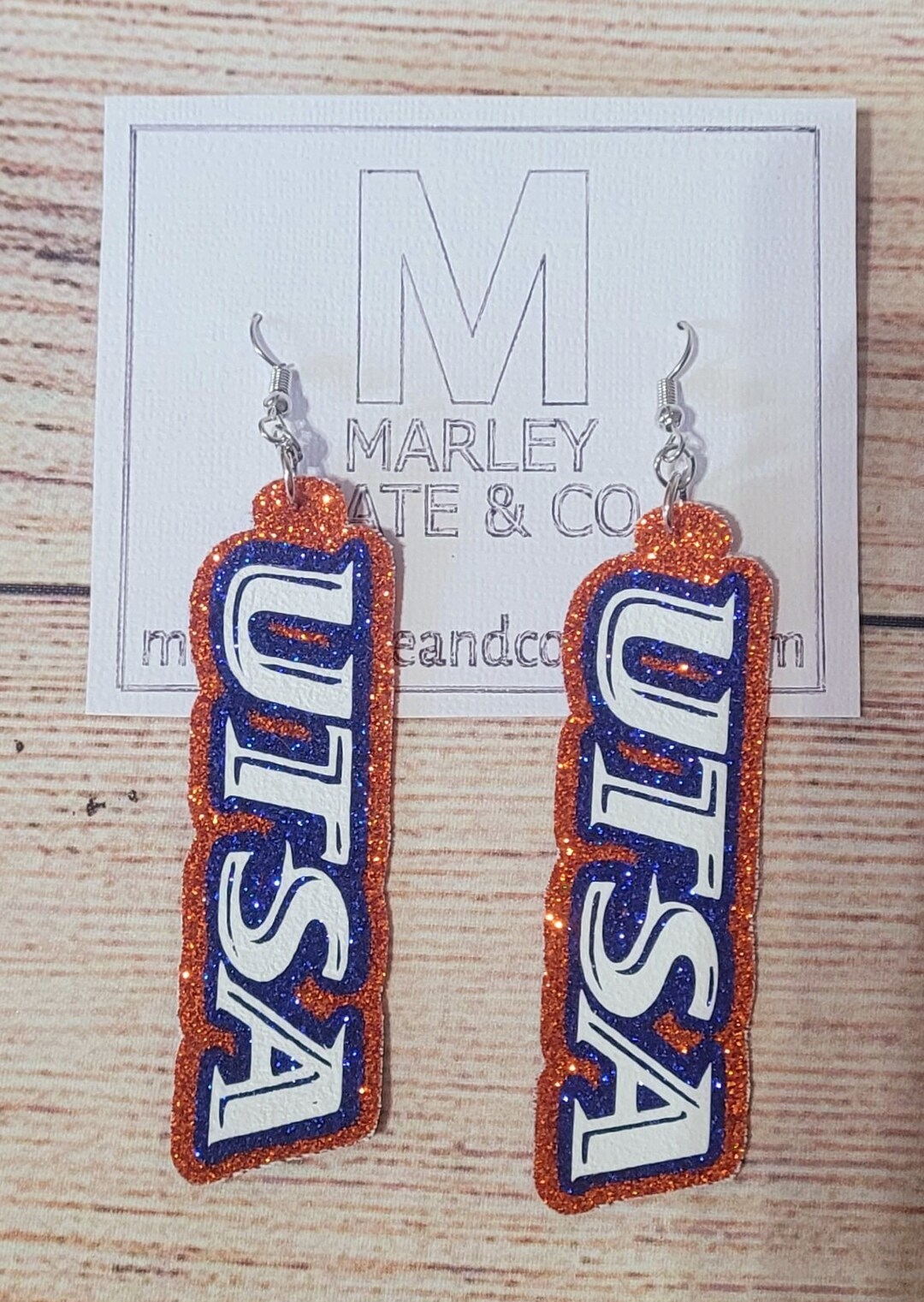 UTSA Roadrunner School Spirit Faux Leather Earrings - Etsy