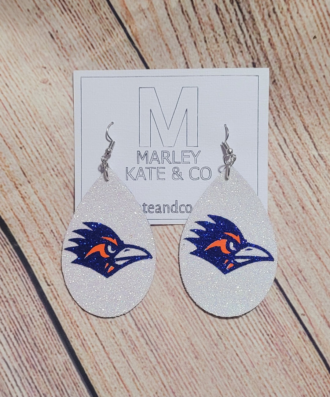 UTSA Roadrunner School Spirit Faux Leather Earrings - Etsy