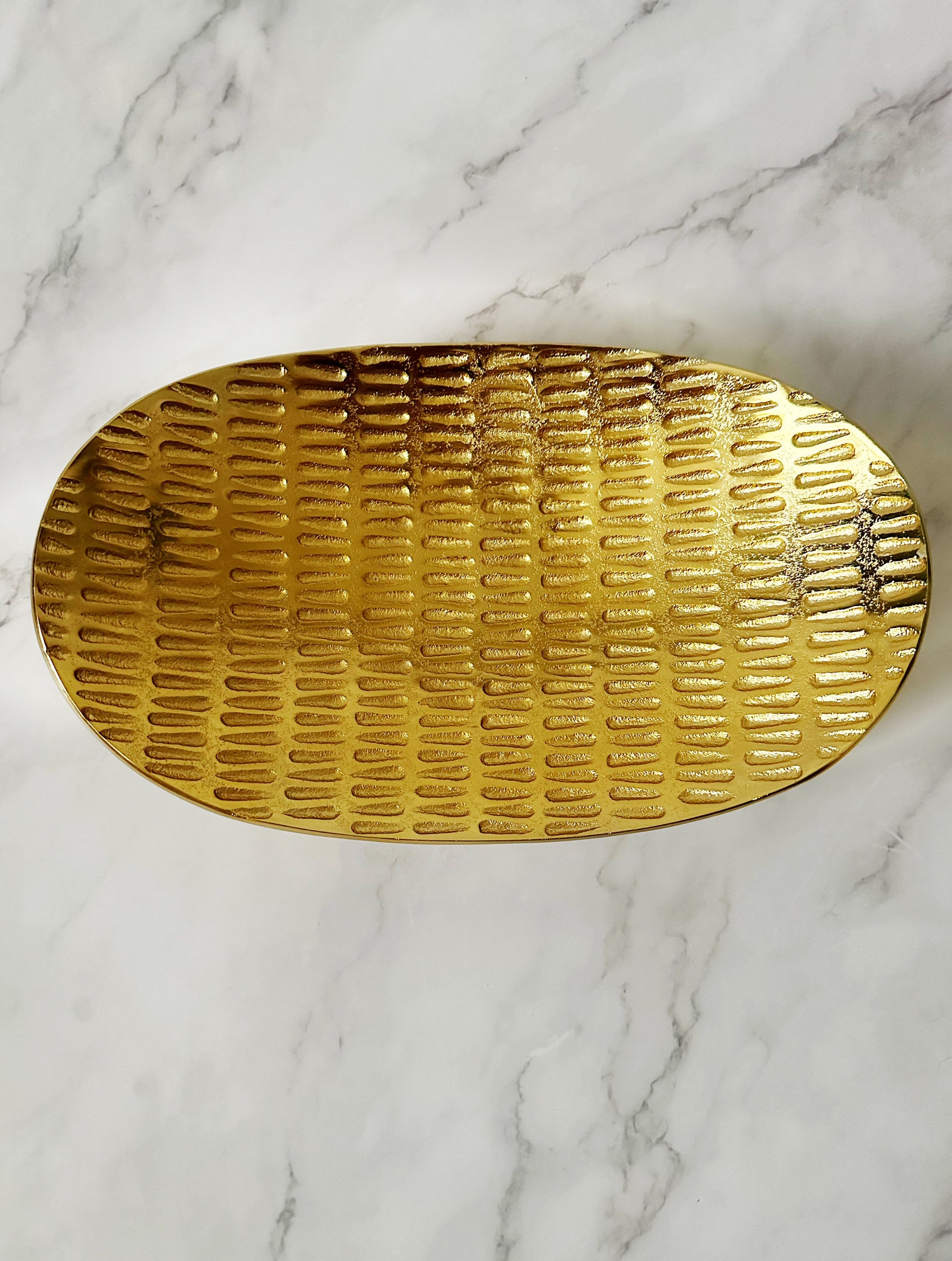 Gold Oval Tray| Gold Serving Tray | Decorative Tray for Accessories ...