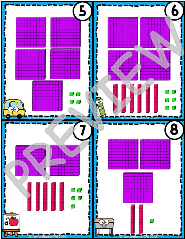Scoot Base Ten Blocks (counting to 1000) - Etsy
