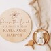Christian Baby Announcement-custom Name Sign-wood Birth Announcement ...
