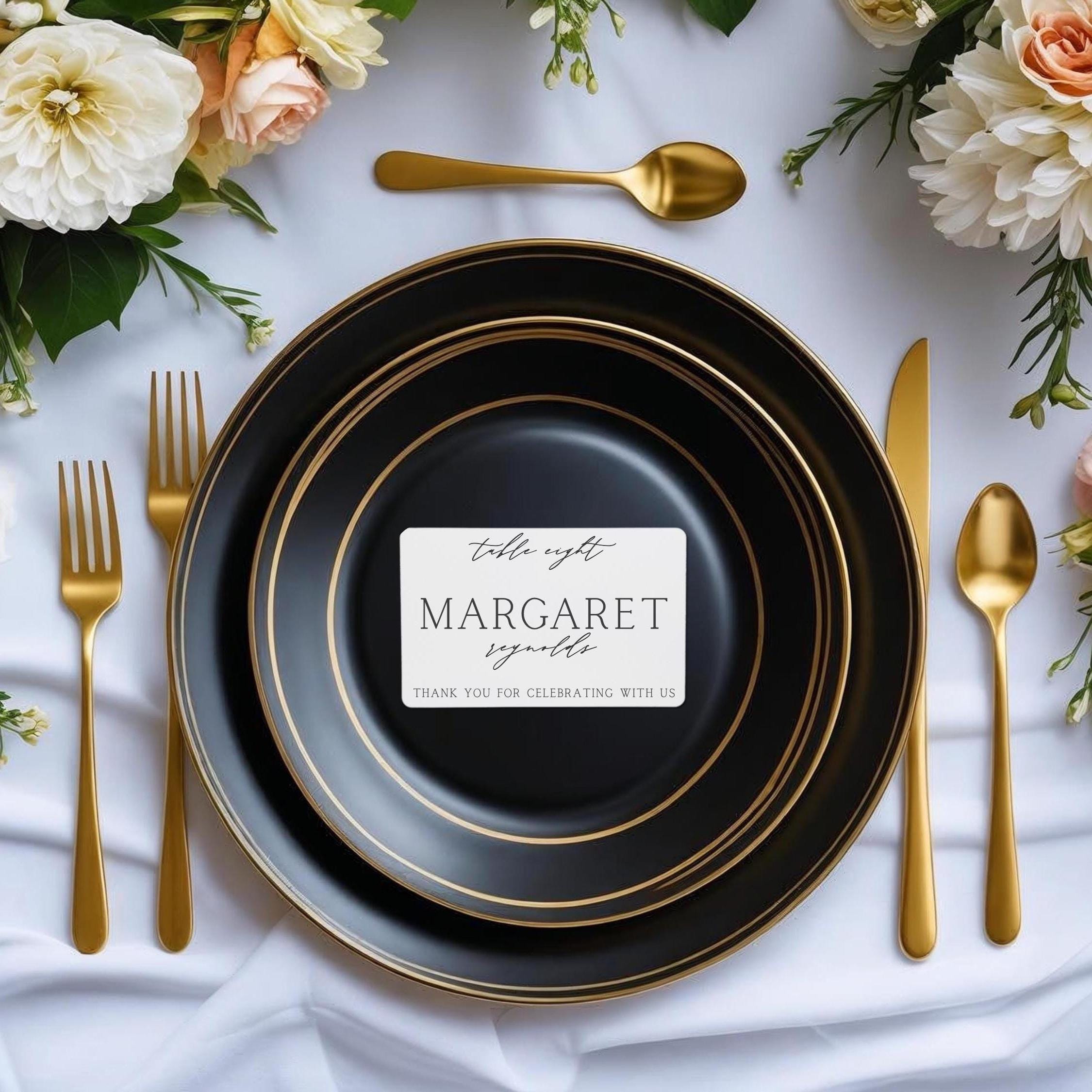 Custom Table Name Place Cards Personalized Wedding Seating Cards for ...