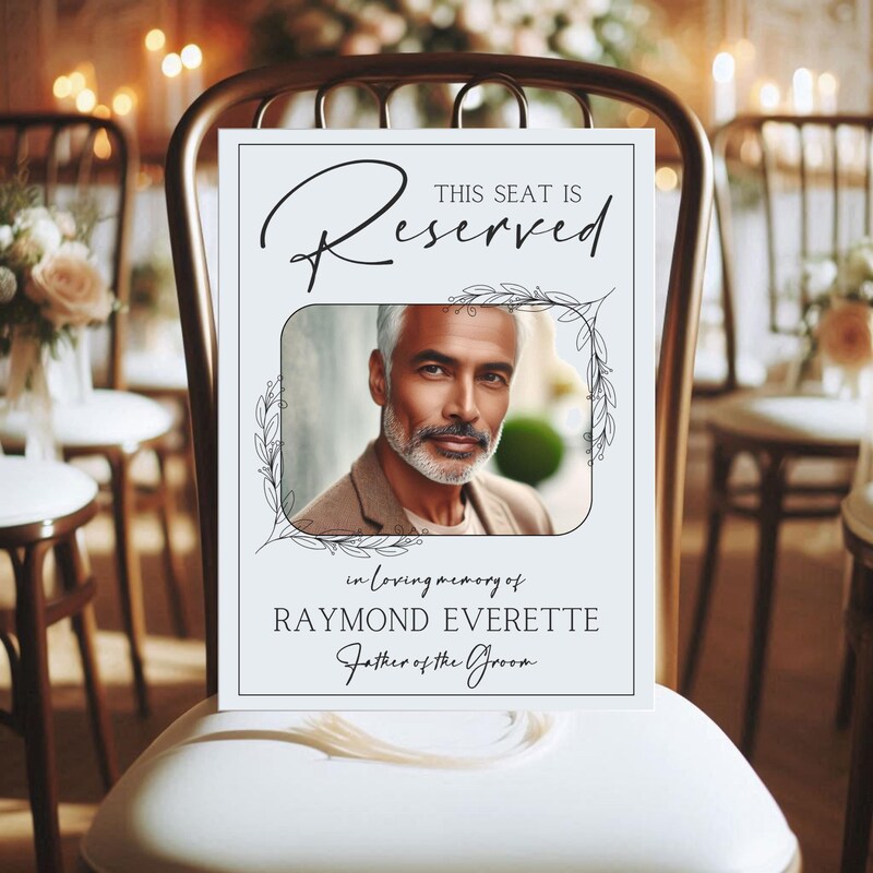 Memorial Chair Sign - Etsy
