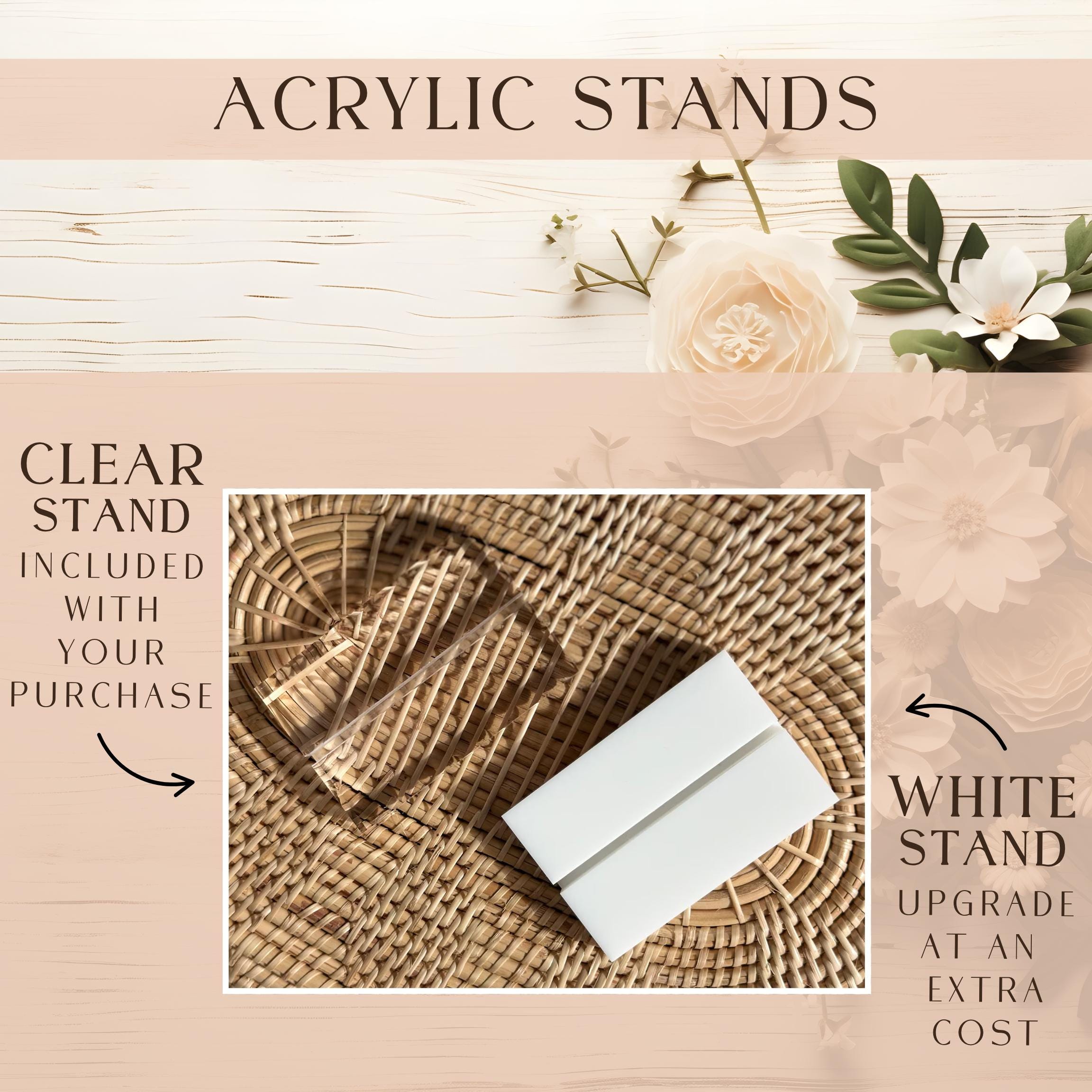Table Number and Menu Sign Combo for Reception Tables Dual-purpose ...