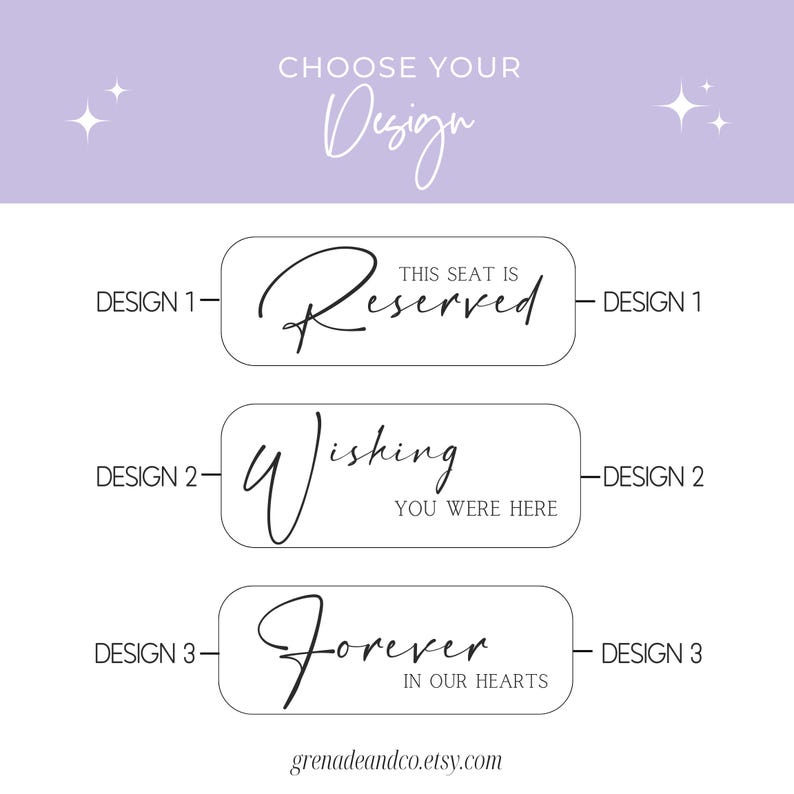 In Loving Memory, Wedding Reserved Seat Sign, Personalized Memorial ...