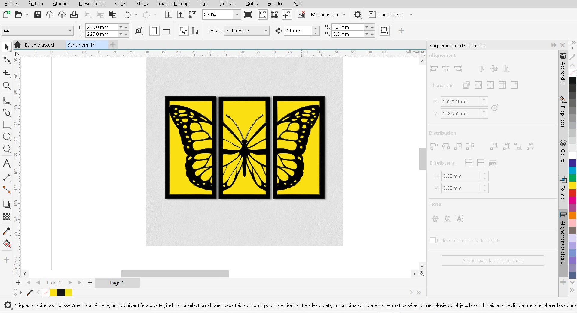Papillon art mural svg, dxf, pdf , ai , png - Etsy Portugal