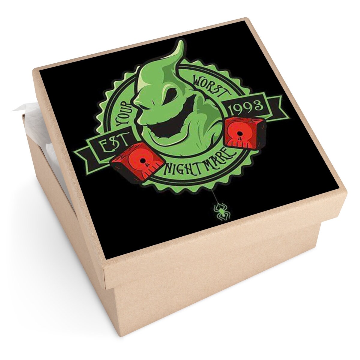 Nightmare Before Christmas Oogie Boogie Square Vinyl Stickers - Etsy